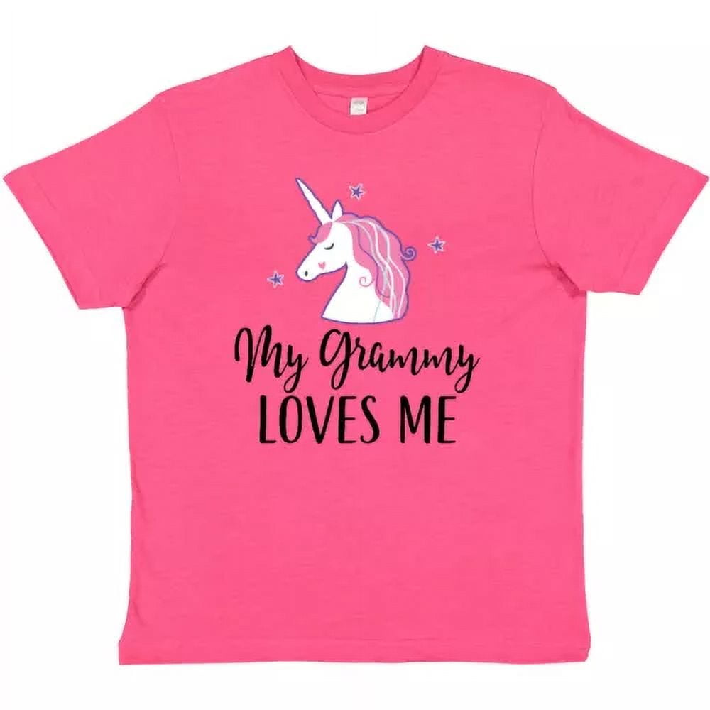 Bella Canvas Grammy Loves Me Unicorn Girls Toddler T-Shirt Gift Outfit Cute Grandkids - Walmart.com