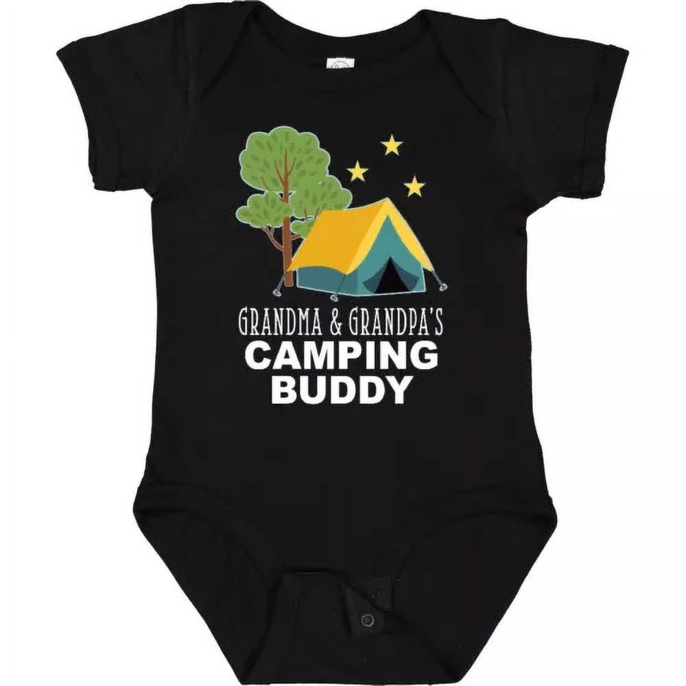 Bella Canvas Grandma And Grandpa Camping Buddy Baby Vacation Grandchild ...