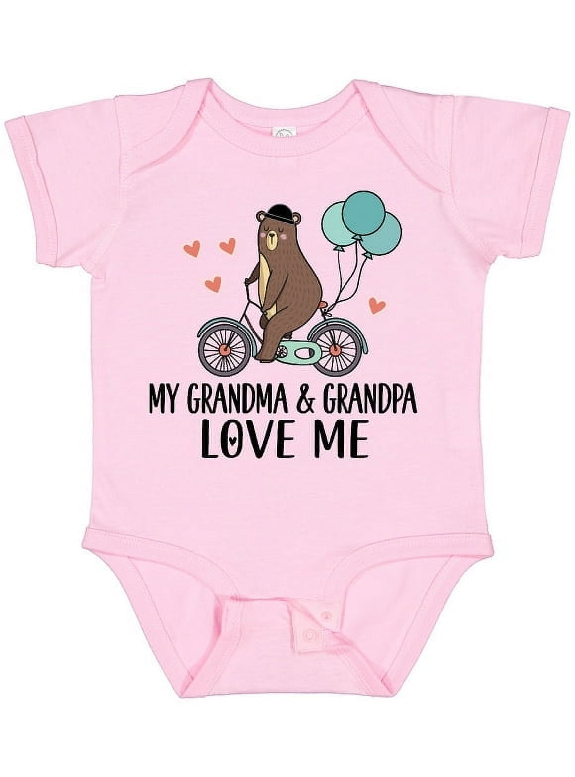 Bella Canvas Grandma Grandpa Love Me Boys Baby Bodysuit - Walmart.com