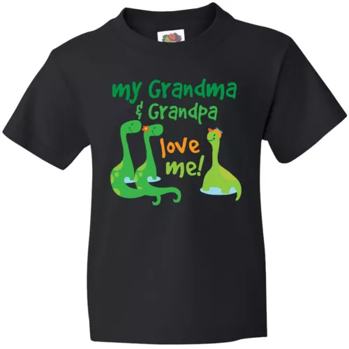 Bella Canvas Grandma Grandpa Love Me Dinosaurs Grandkids Grandchild Toddler Shirt - Walmart.com