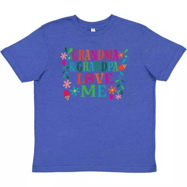Bella Canvas Grandma Grandpa Love Me Girls Baby Grandkids Grandchild Toddler Shirt - Walmart.com