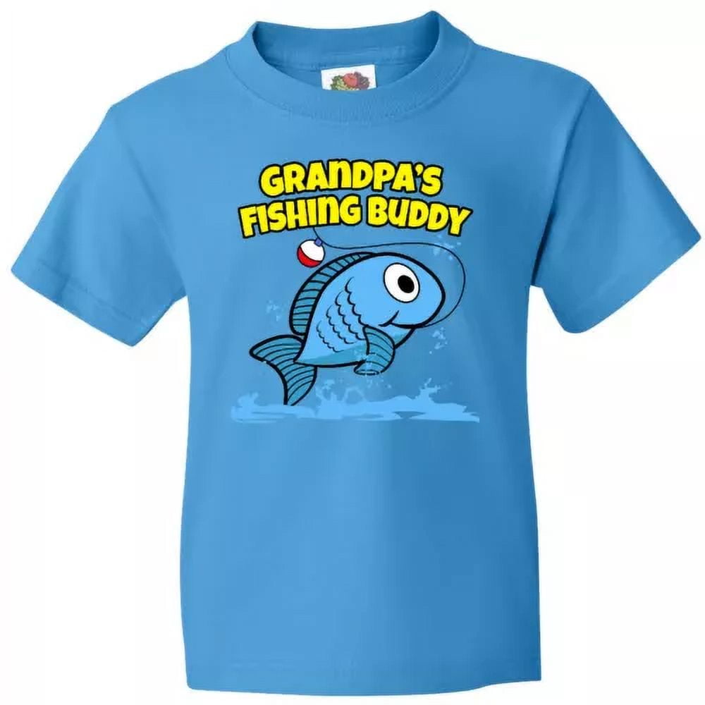 Bella Canvas Grandpa's Fishing Buddy (blue) Grandpa Fish Cute Toddler ...