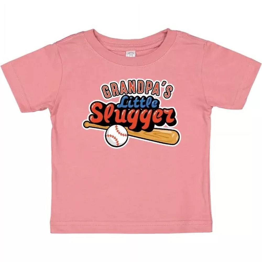 Bella Canvas Grandpa's Little Slugger Baby Toddler Shirt Baseball Bat ...