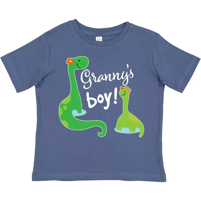 Bella Canvas Granny Boy Grandson Dinosaur Toddler Shirt Grannys Gift Grandkids Toddler Shirt ...