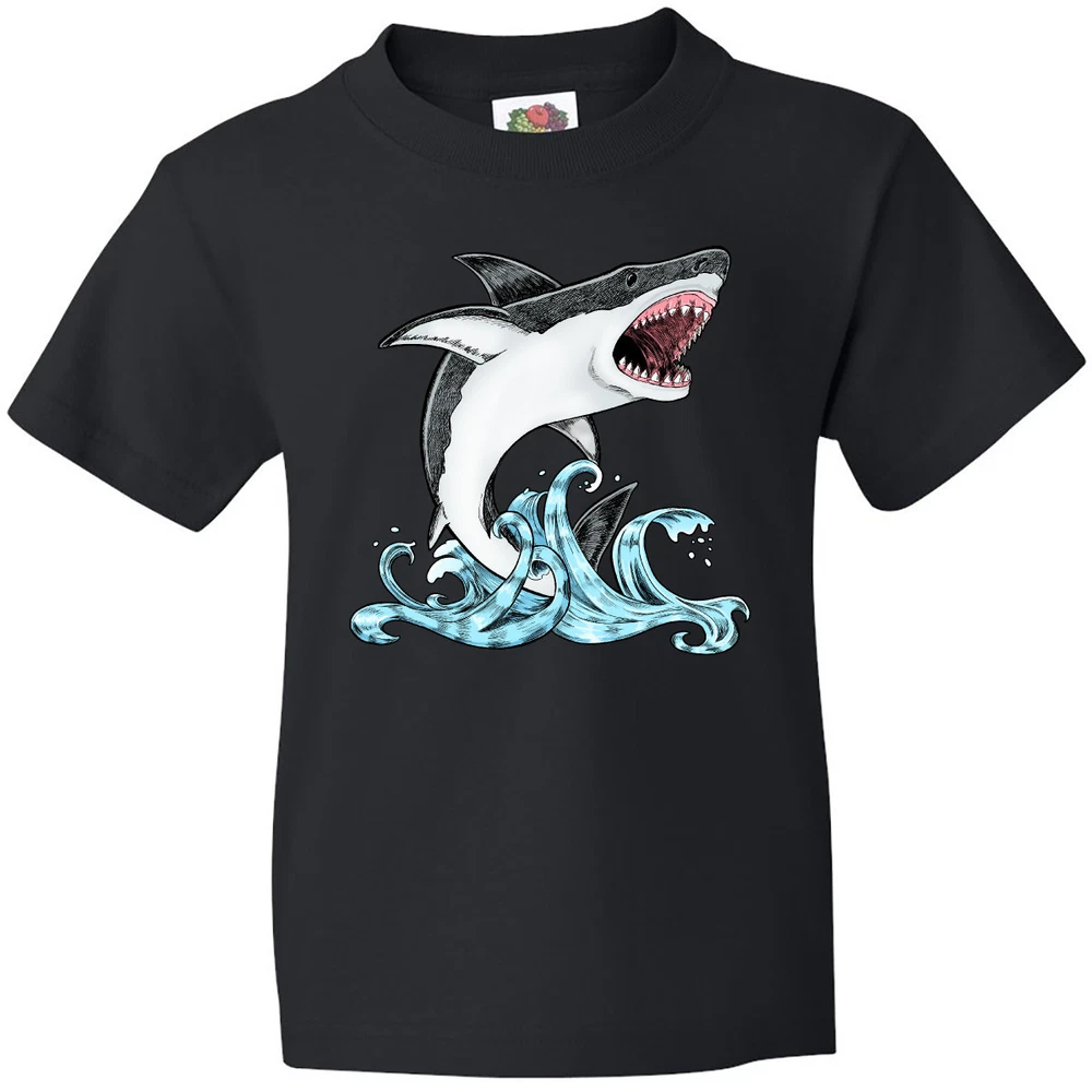 Bella Canvas Great White Shark Jumping Sharks Fish Ocean Swim Water Toddler Shirt - Walmart.com