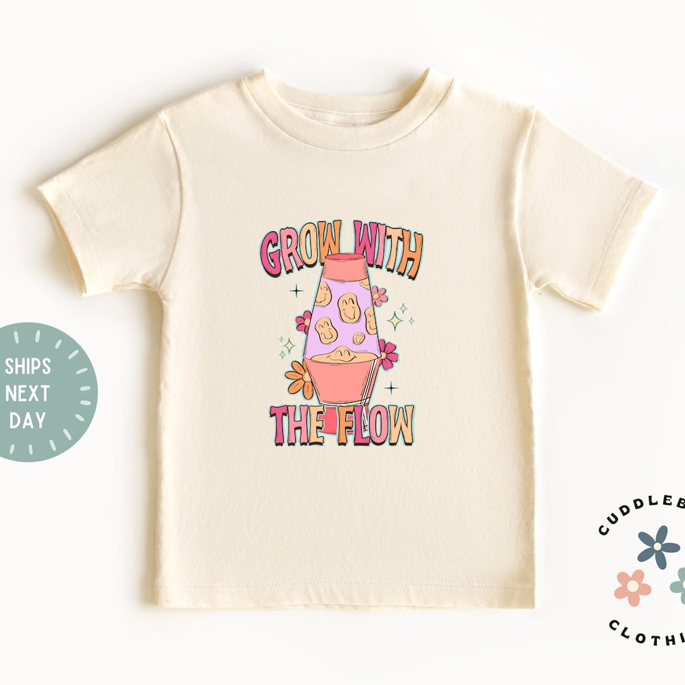Bella Canvas Grow With The Flow Toddler Shirt, Cute Retro Lava Lamp ...