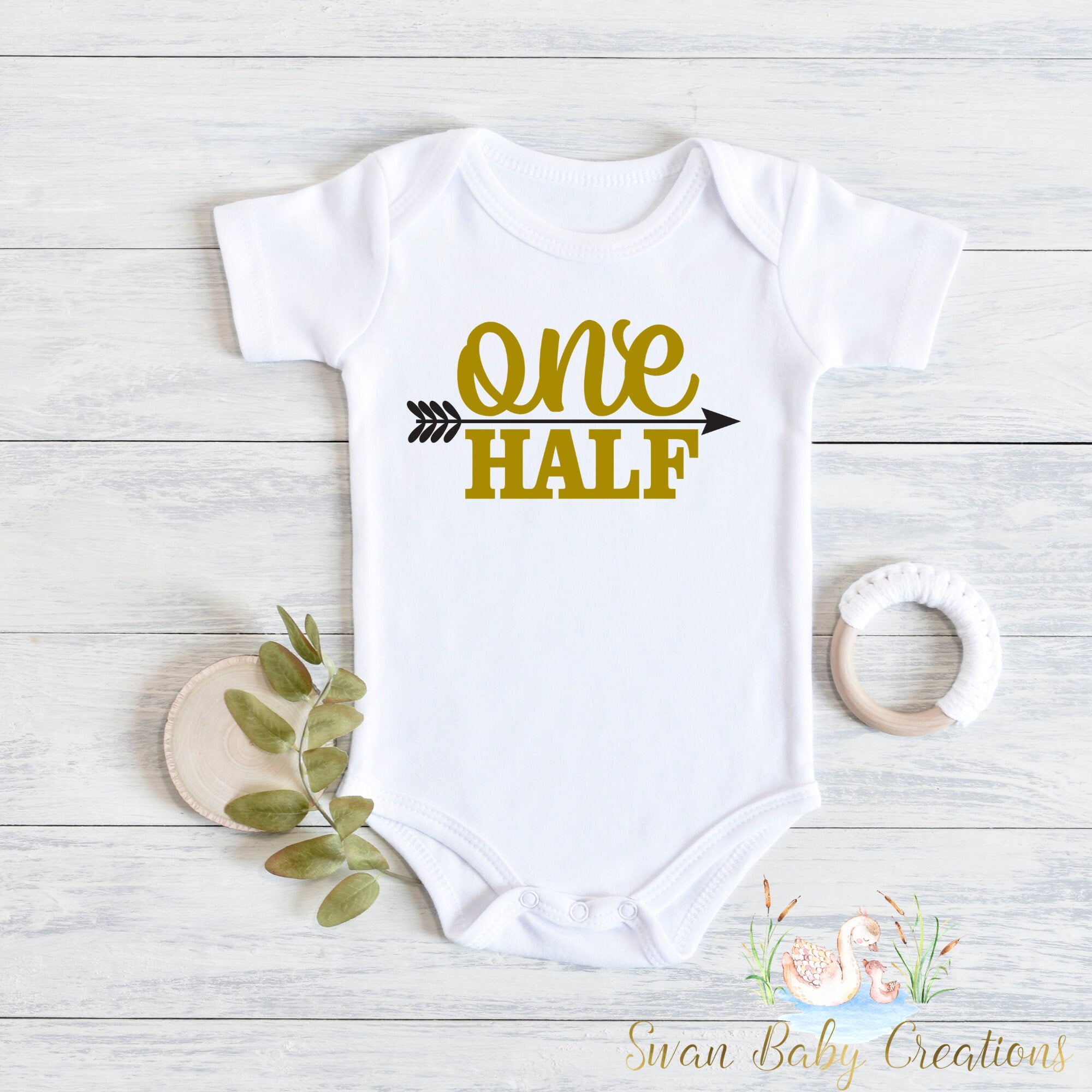 Bella Canvas with Half Birthday Babe - Cute, Birthday Retro Baby Clothing, Birthday, Half ...