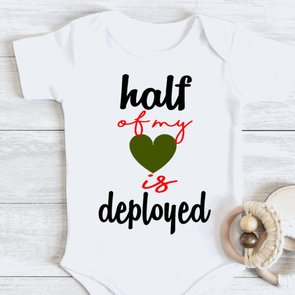 Bella Canvas with Half Of My Heart Is Deployed, Military Bratt ...