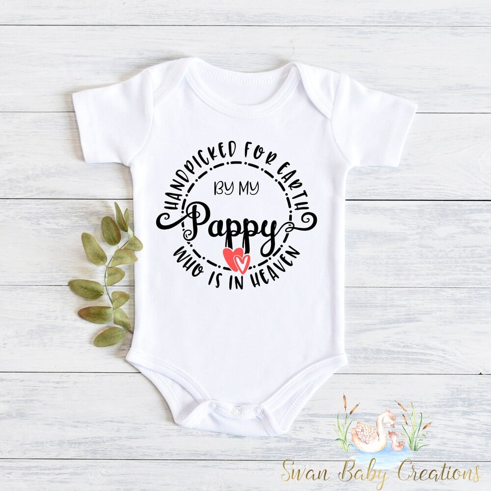 Bella Canvas with Hand Picked For Earth By My Pappy In Heaven ...