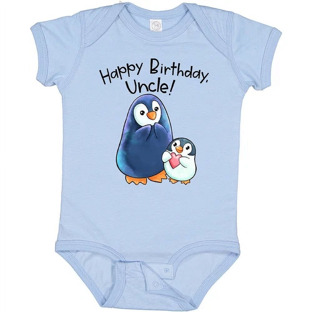 Bella Canvas Happy Birthday, Uncle!- Cute Penguins Baby Birthdays ...