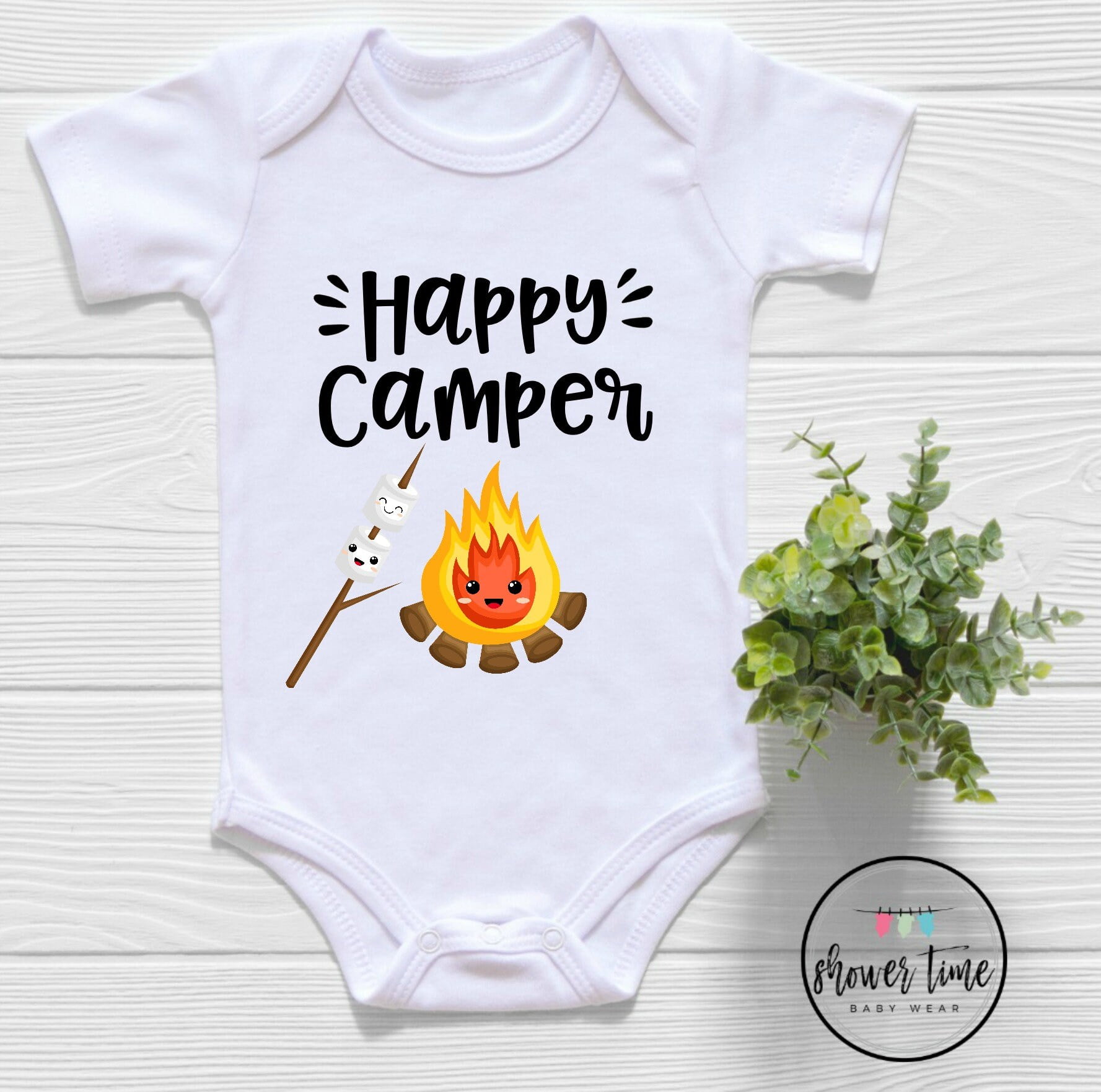 Bella Canvas with Happy Camper, Camping, Camping Birthday, S'More, Boho ...