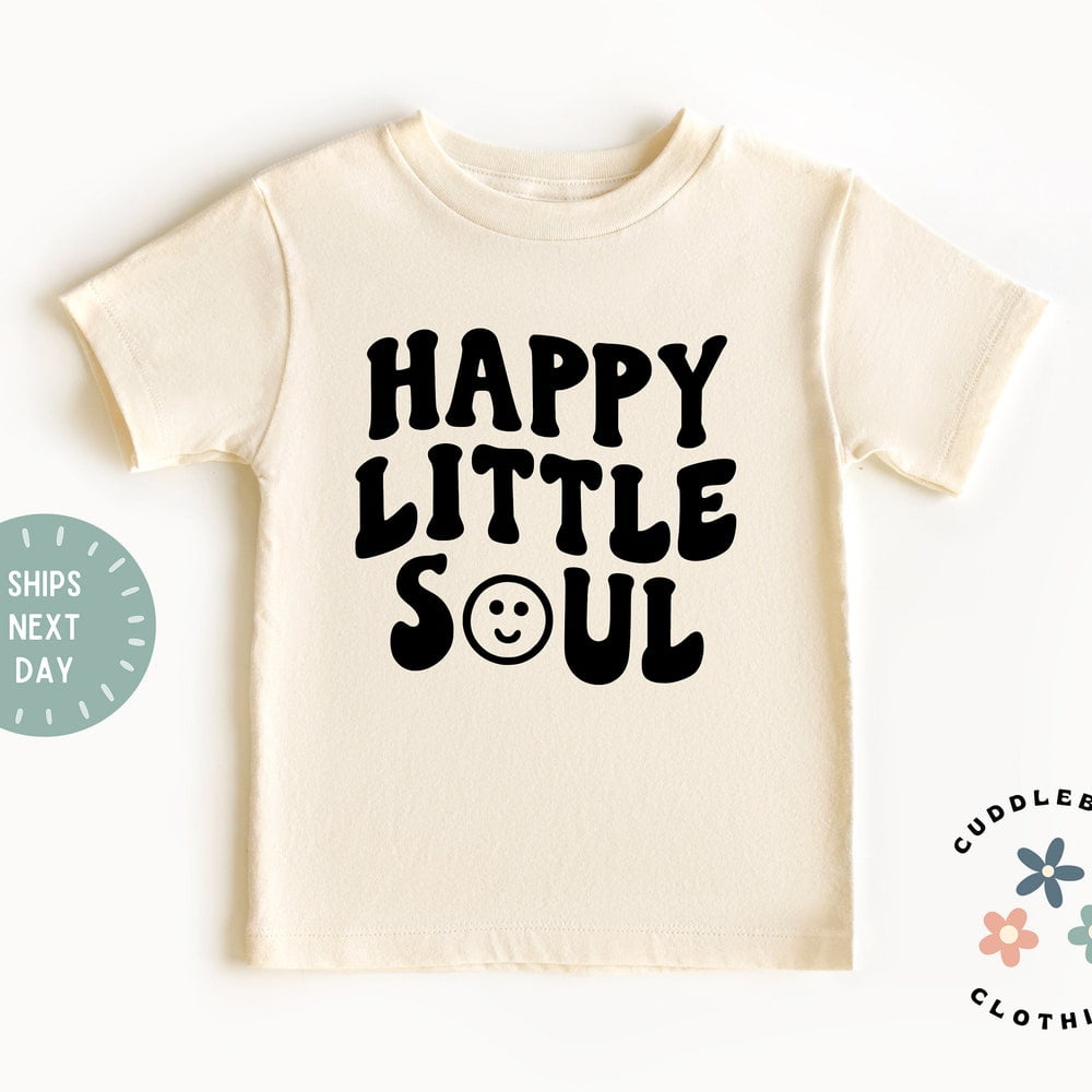 Bella Canvas Happy Little Soul Toddler Shirt, Cute Happy Little Soul ...