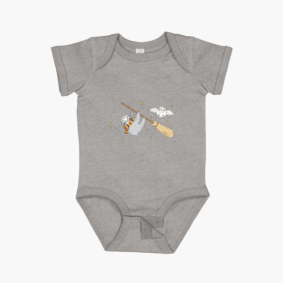 Bella Canvas Harry The Sloth Short Sleeve Baby One-Piece Newborn Gender ...