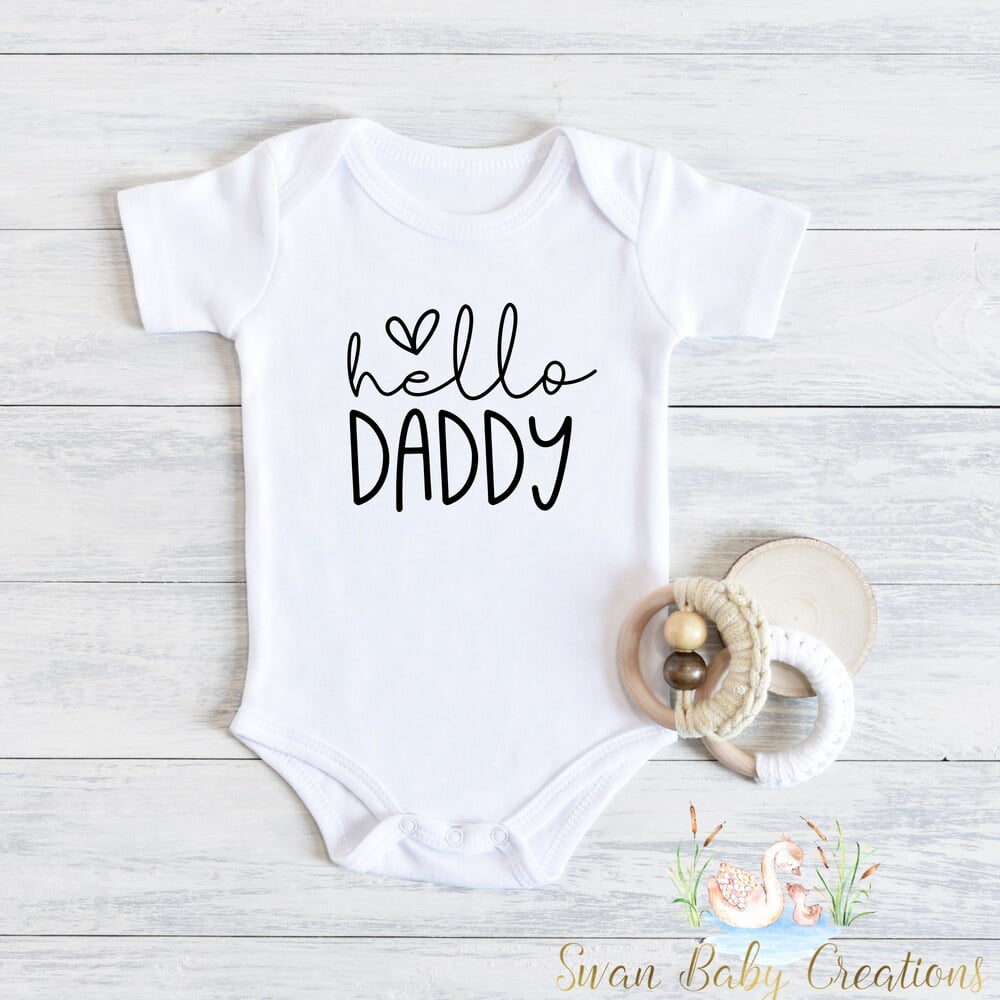 Bella Canvas with Hello Daddy, Pregnancy Baby Announcement, Baby Reveal ...