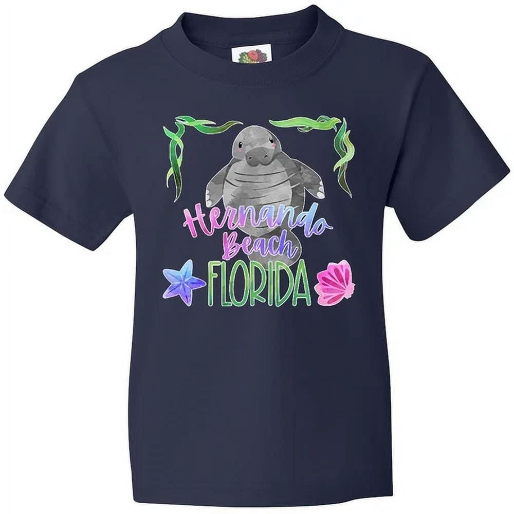 Bella Canvas Hernando Beach Florida Cute Swimming Manatee Toddler T ...
