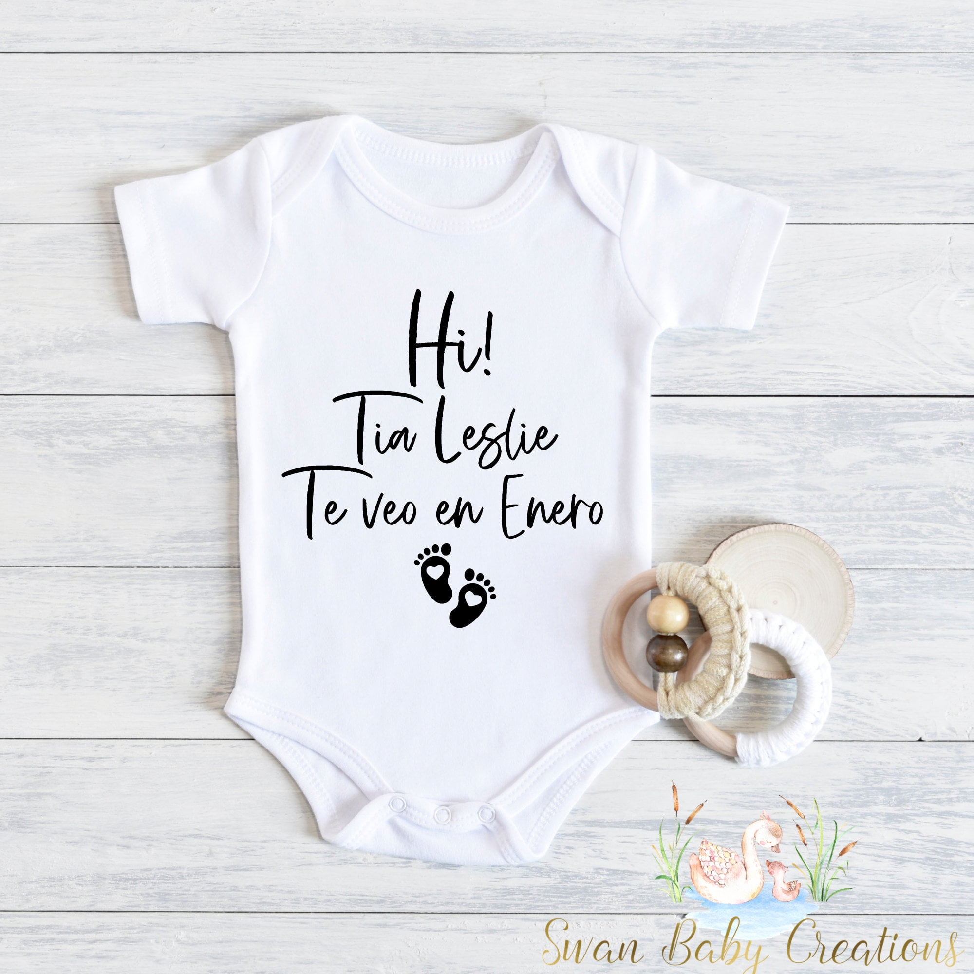 Bella Canvas with Hi Auntie, Aunt Pregnancy Announcement, Aunt To Be ...