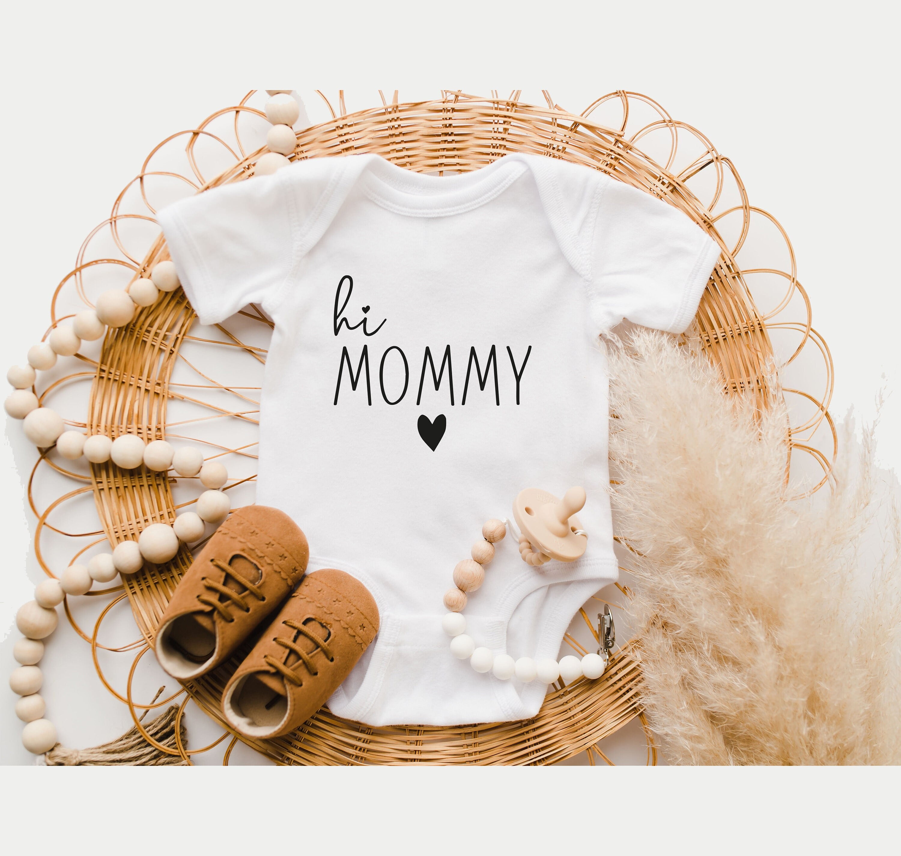 Bella Canvas with Hi Mommy, Mother Baby Reveal, Hi Mama, Surprise ...