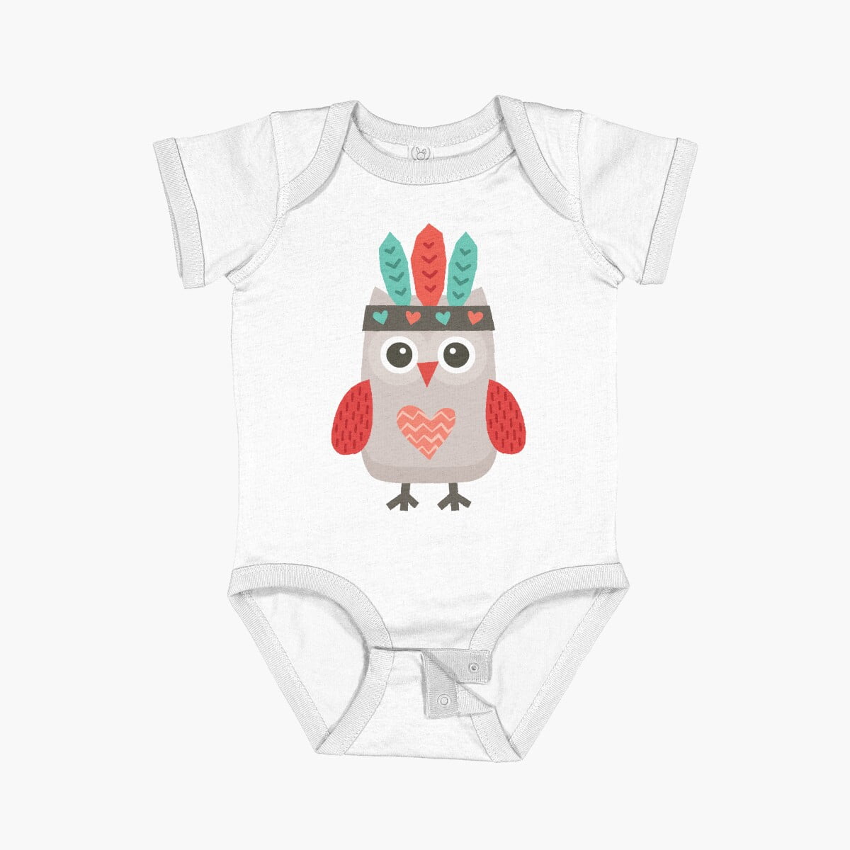 Bella Canvas Hipster Owlet Short Sleeve Baby One-Piece Newborn Gender ...