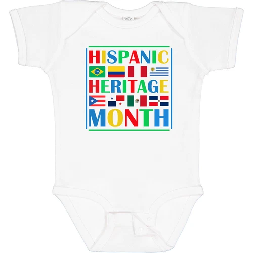Bella Canvas Hispanic Heritage Month Pride Baby Bodysuit Latino ...