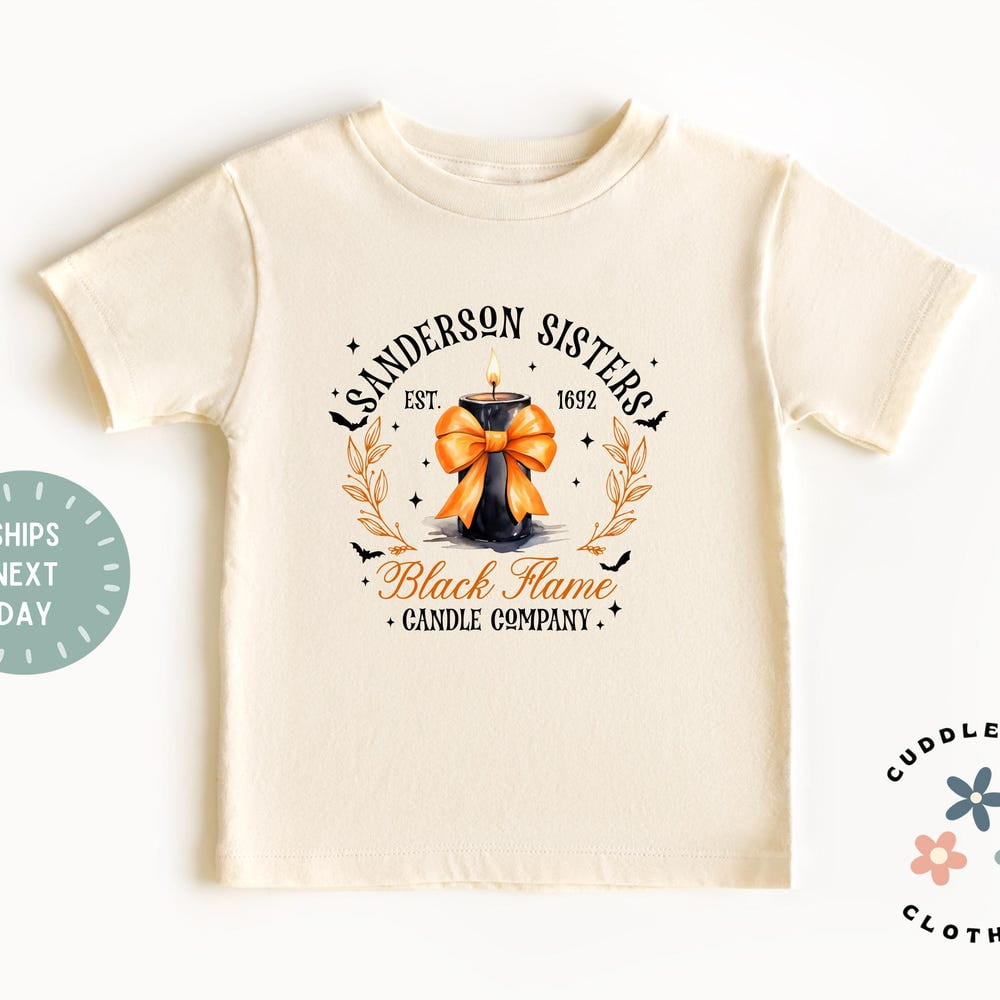 Bella Canvas Hoc Poc Kids Shirt, Sanderson Sisters Black Candle Flame ...