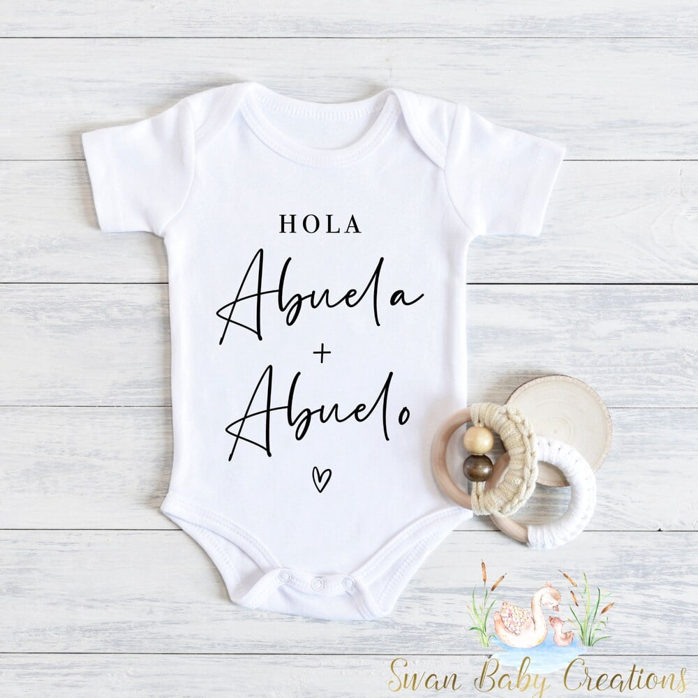 Bella Canvas with Hola Abuela Y Abuelo, Abuelitos Anuncio De Bebe ...