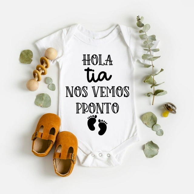 Bella Canvas with Hola Tia Anuncio De Bebe, Hi Tia, Spanish Pregnancy ...