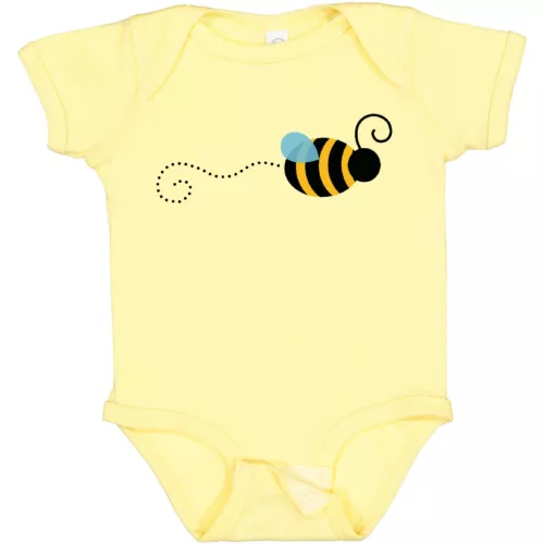 Bella Canvas Honey Bee Baby Bodysuit Insects Cute Kids One-piece Infant Creeper Hws Bodysuit ...