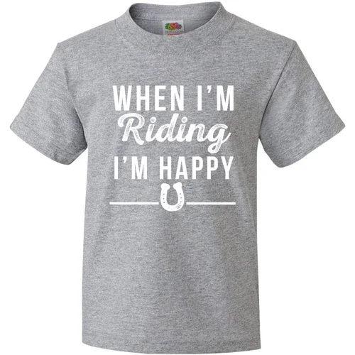 Bella Canvas Horseback Riding Horse Horses Trainer Kids Children ...