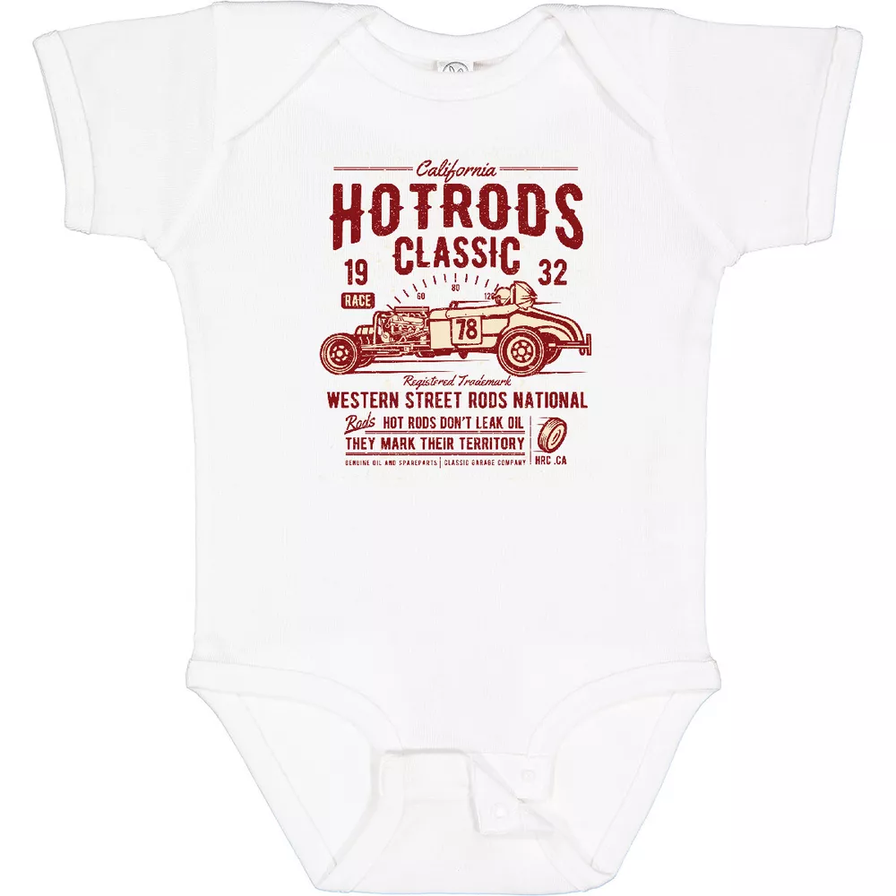 Bella Canvas Hot Rods Race Classic Baby Bodysuit Rod Car Vintage ...