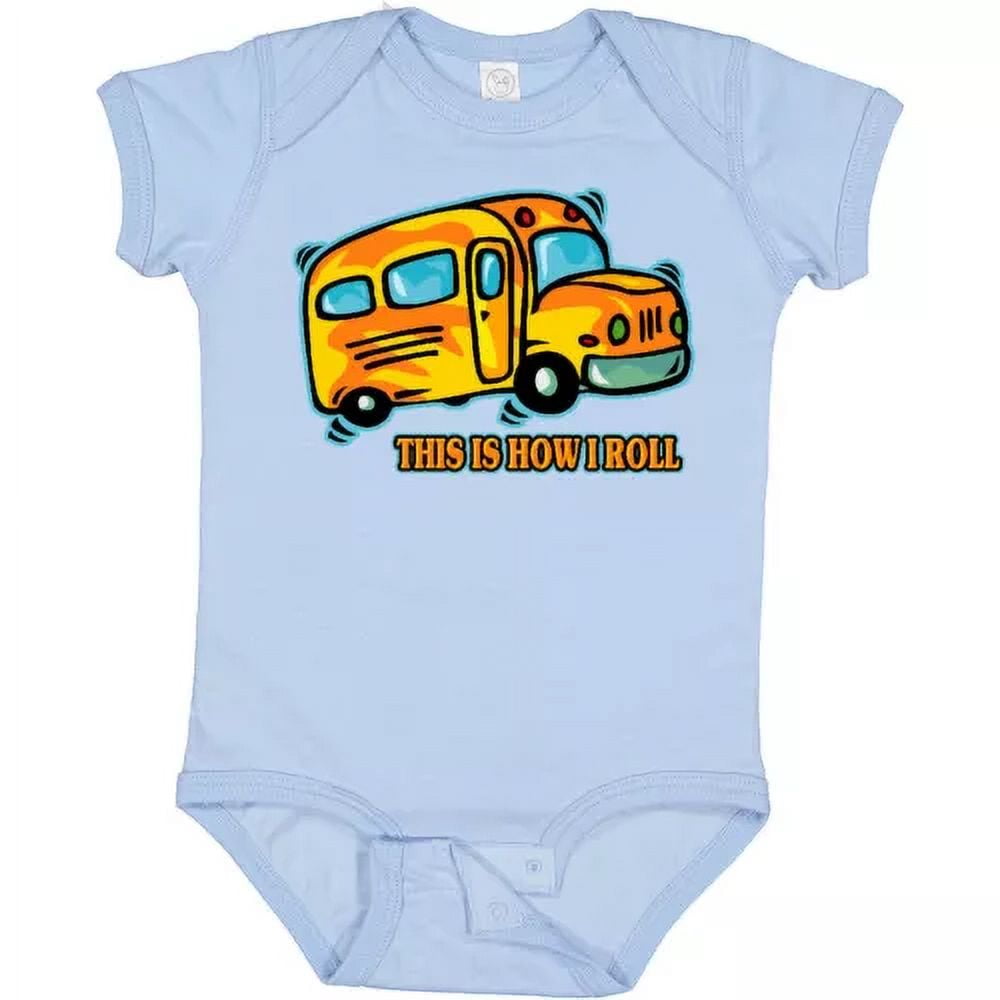 Bella Canvas How I Roll School Bus Baby Back To Driver This Is Funny ...