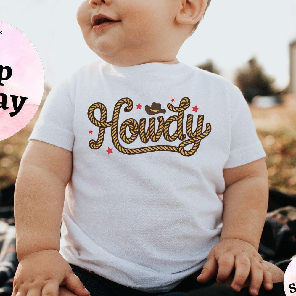 Bella Canvas Howdy Baby, Baby Clothes, Cowboy Shirt, Howdy Y'all, Cowboy Bodysuit, Cute Country ...