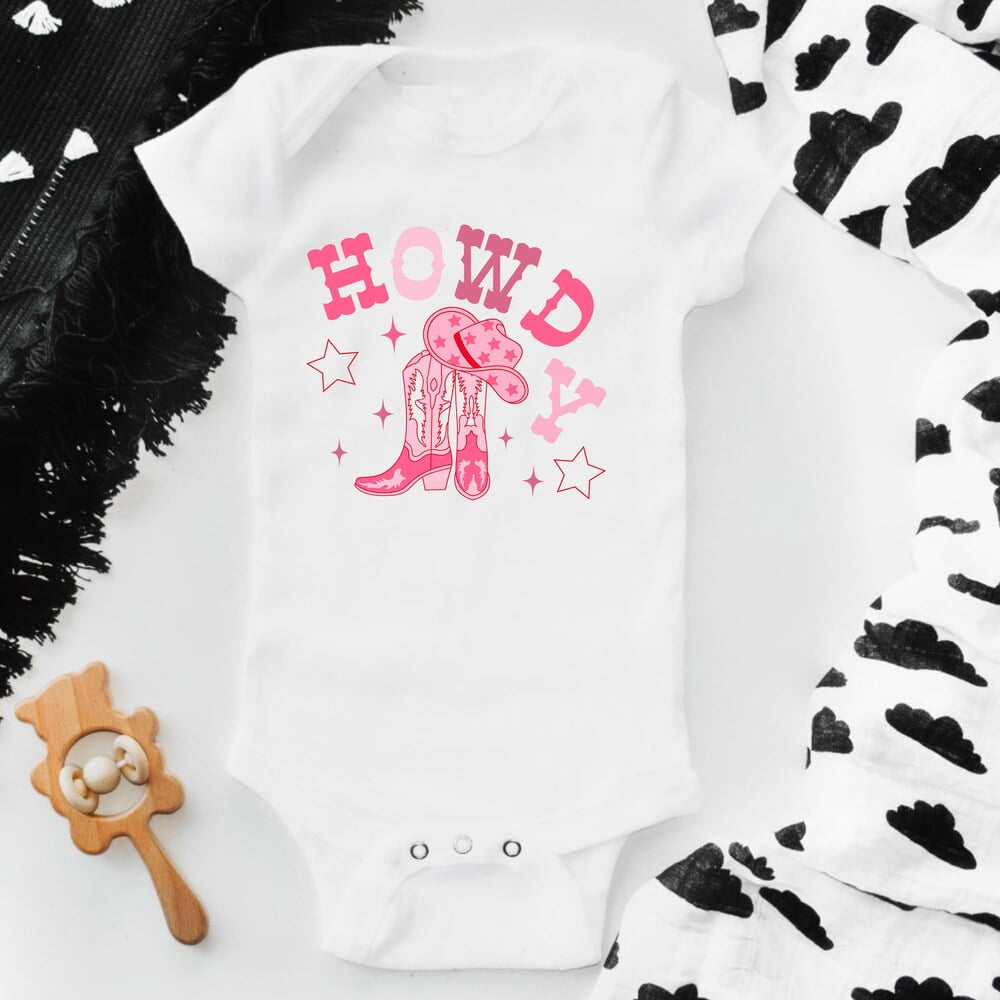 Bella Canvas with Howdy, Cowgirl Baby Outfit,, Baby Girl Outfit, Baby Girl Gifts, Baby Shower ...