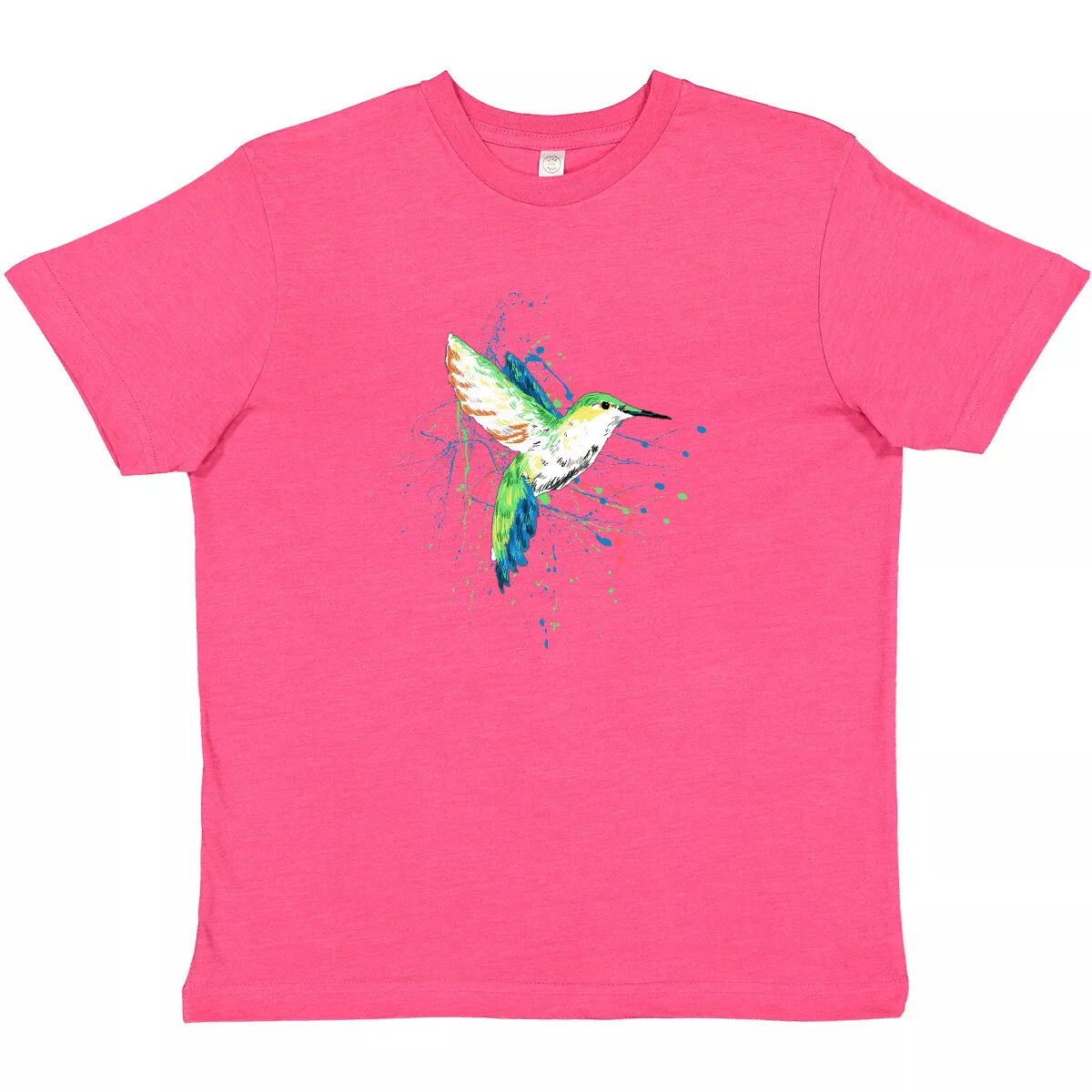 Bella Canvas Hummingbird Paint Splatter Toddler T-Shirt Bird Animal ...