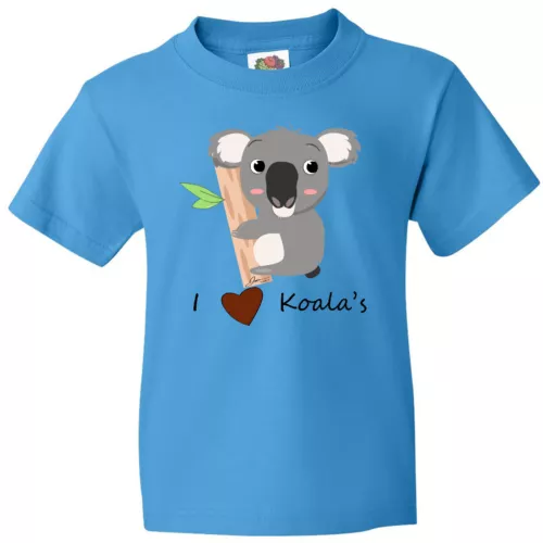 Bella Canvas I Heart Koalas Animals Mommy Girl Boy Kids Children ...
