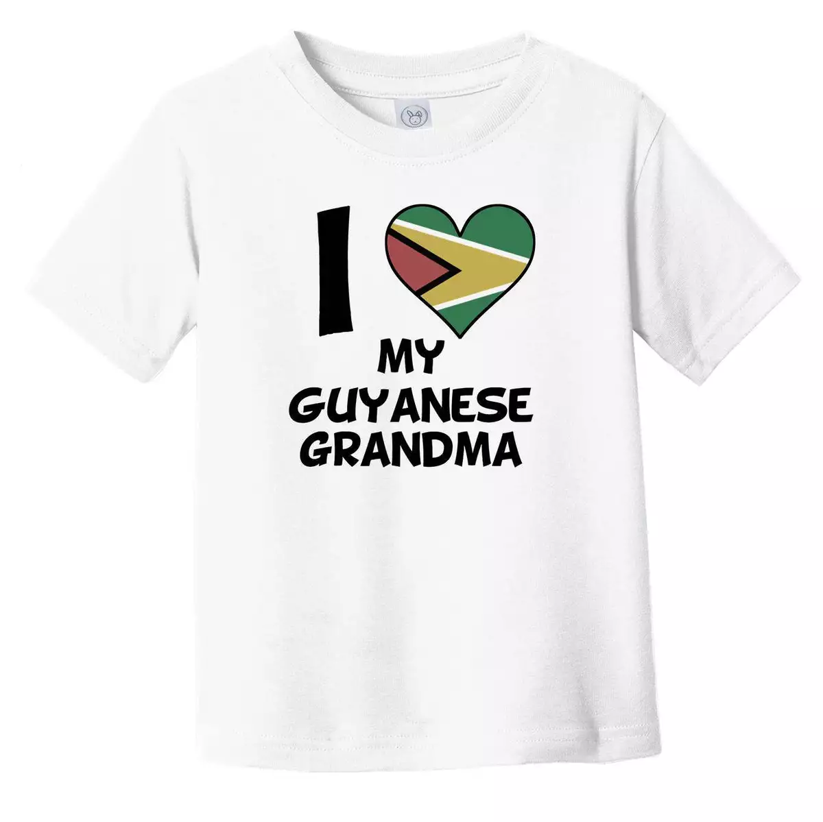 Bella Canvas I Heart My Guyanese Grandma Guyana Flag Toddler T-Shirt - Walmart.com