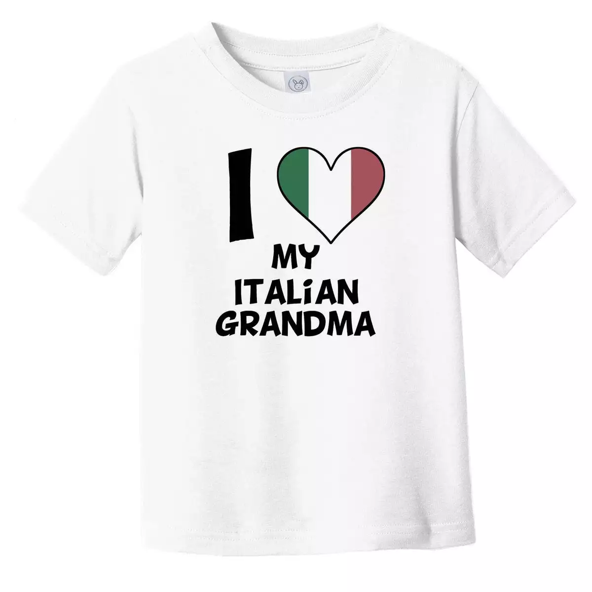 Bella Canvas I Heart My Italian Grandma Italy Flag Toddler T-Shirt ...