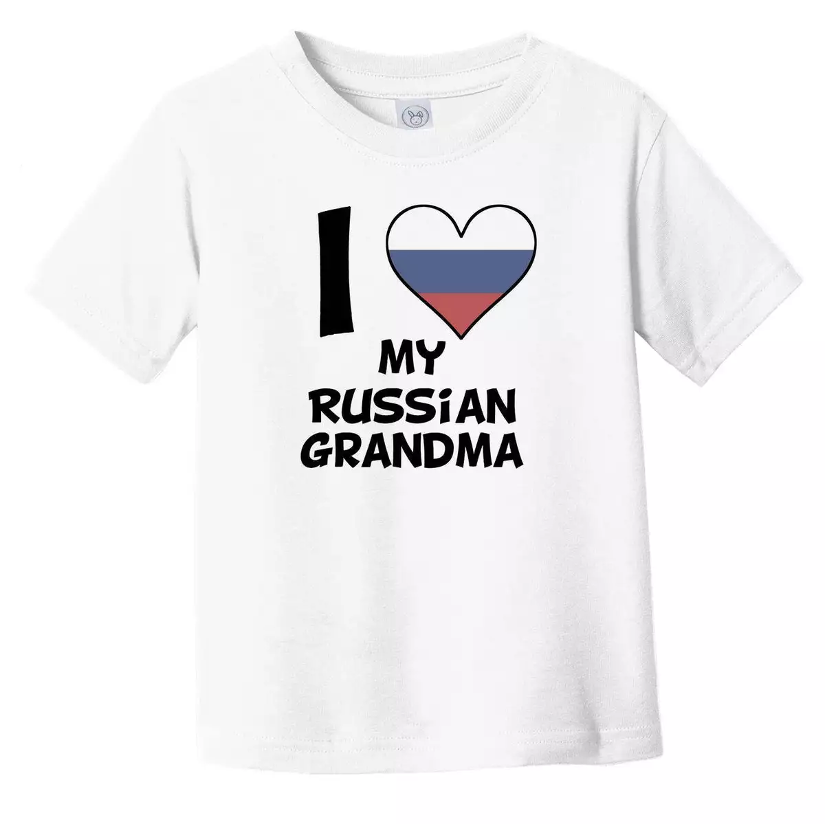 Bella Canvas I Heart My Russian Grandma Russia Flag Toddler Boys ...