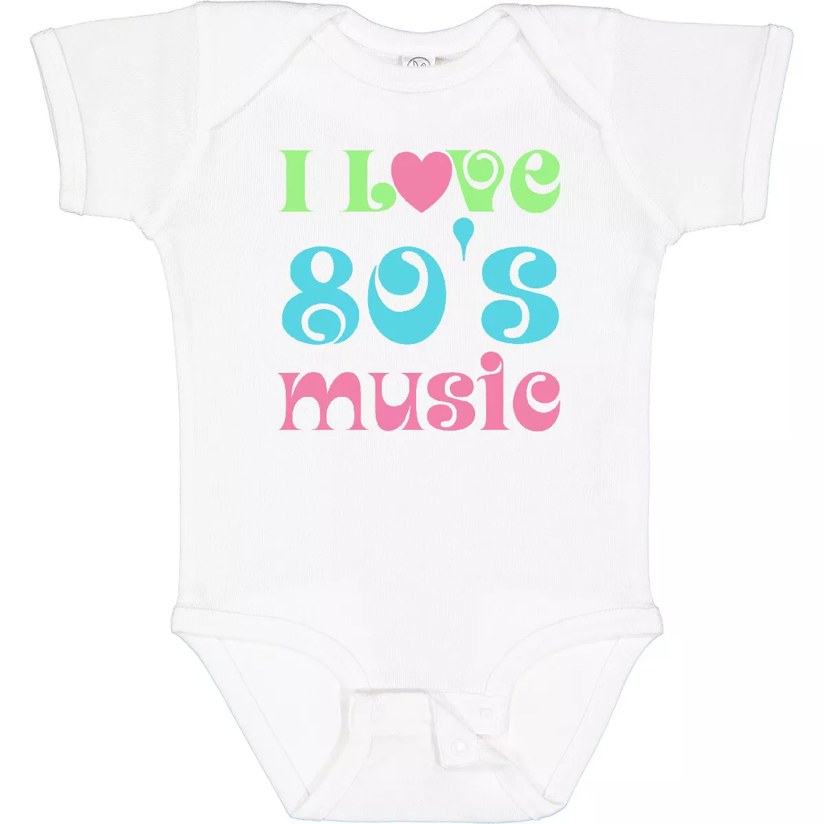 Bella Canvas I Love 80'S Music Infant Creeper 1980 1980S Lover Retro ...