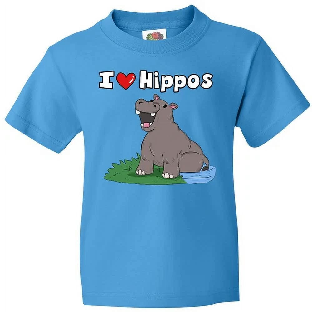 Bella Canvas I Love Hippos Hippo Gift New Keeper Present Pachyderm ...