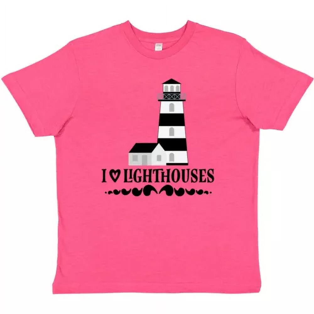 Bella Canvas I Love Lighthouses Sea Beach Gift Clothing Apparel Ocean ...