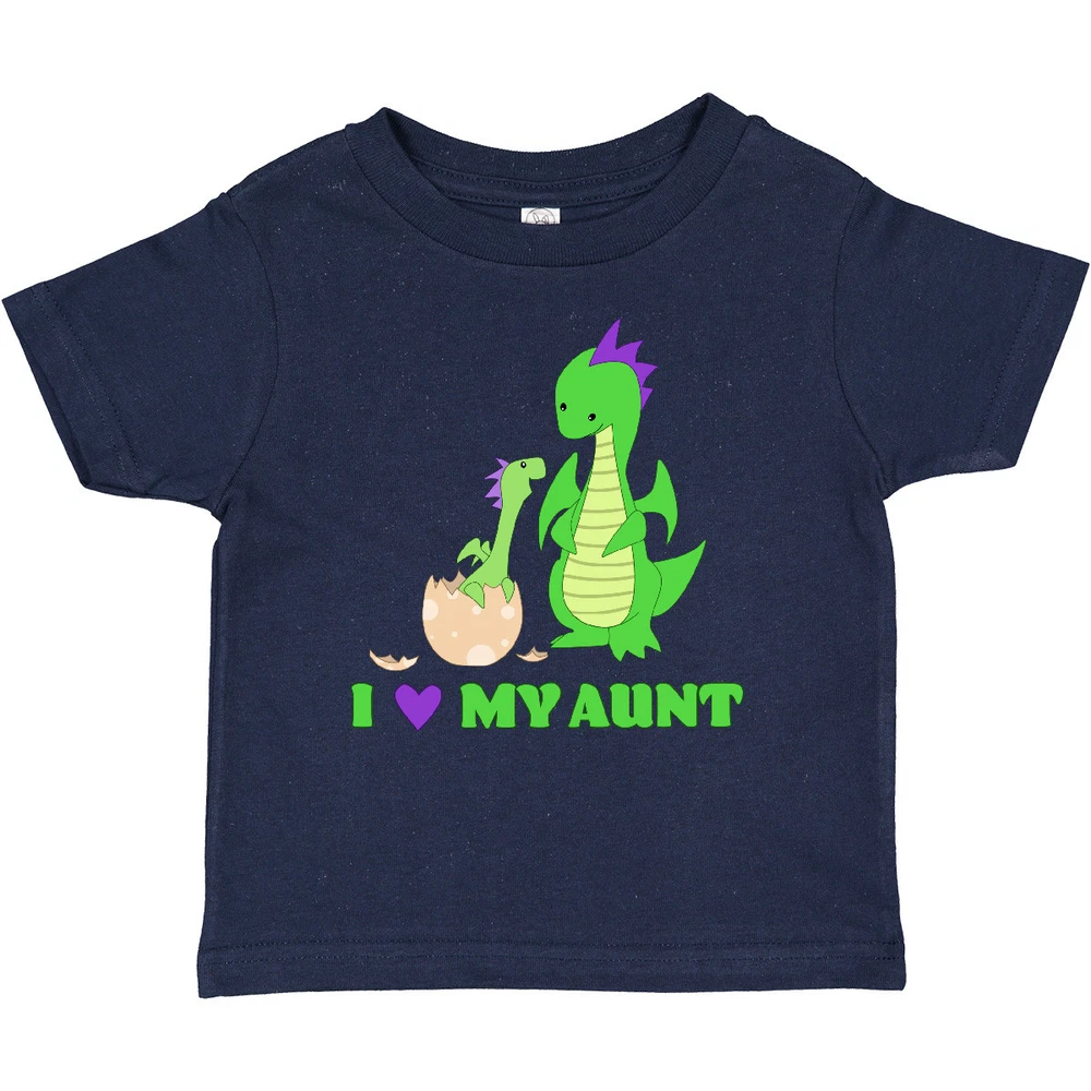 Bella Canvas I Love My Aunt Baby Toddler Shirt Family Dragons Auntie Hatchling Egg Cute Toddler ...