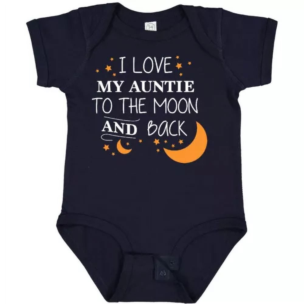 Bella Canvas I Love My Auntie To The Moon And Back Baby Family You Aunt Bodysuit - Walmart.com