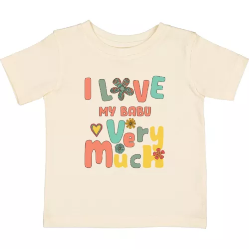 Bella Canvas I Love My Babu Retro Groovy Grandchildren Gift Baby ...