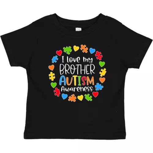 Bella Canvas I Love My Brother Autism Awareness Baby Toddler Shirt Big ...