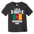 Bella Canvas I Love My Crazy Cameroonian Family Funny Cameroon Flag ...