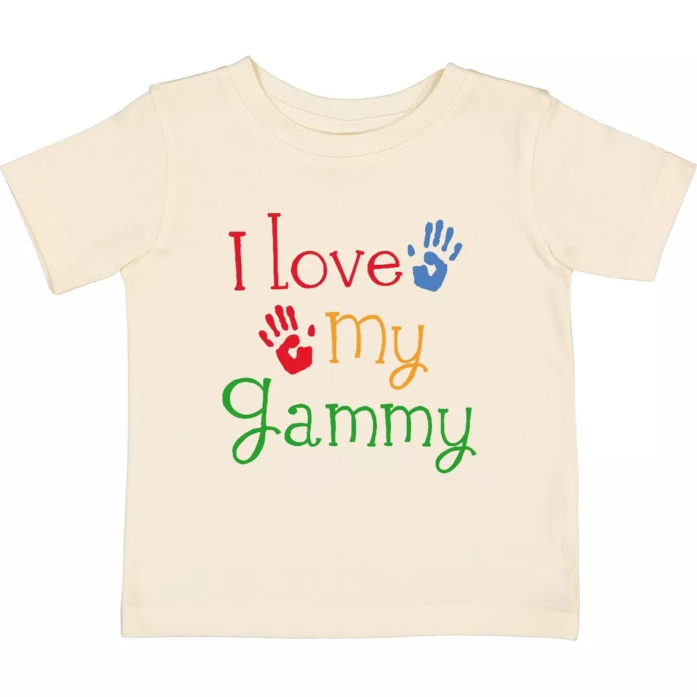 Bella Canvas I Love My Gammy Baby Toddler Shirt Grandma Mothers Day Grandkid Infant Tees Toddler ...