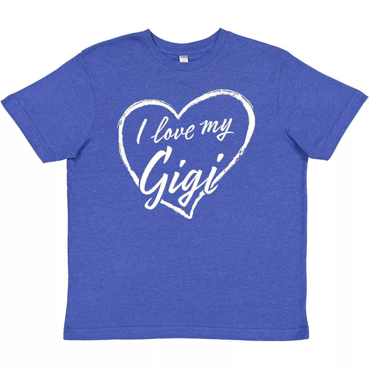 Bella Canvas I Love My Gigi In White Chalk Heart Toddler T-Shirt Grandma Grandmother - Walmart.com