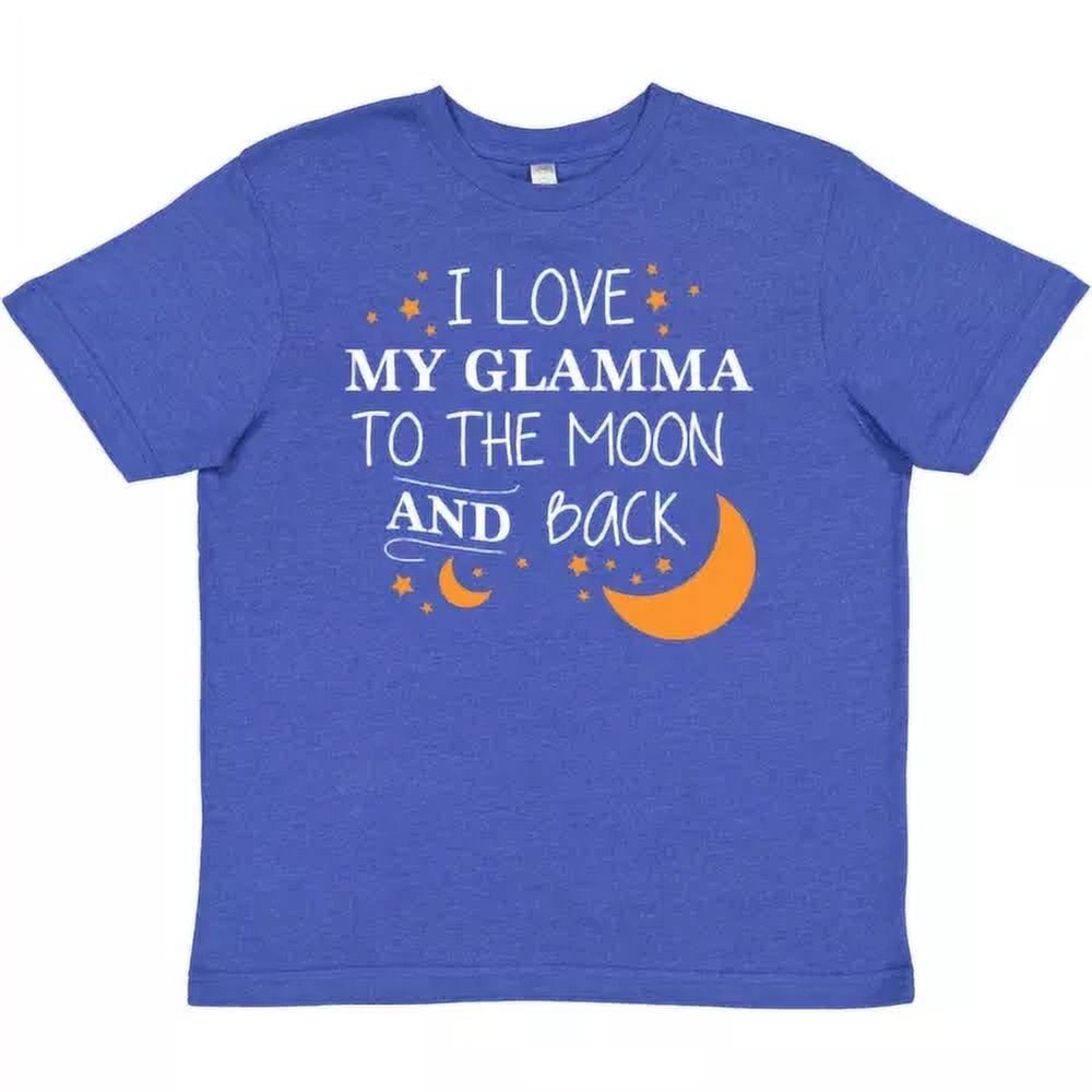Bella Canvas I Love My Glamma To The Moon And Back You Grandma Granny Toddler Shirt - Walmart.com