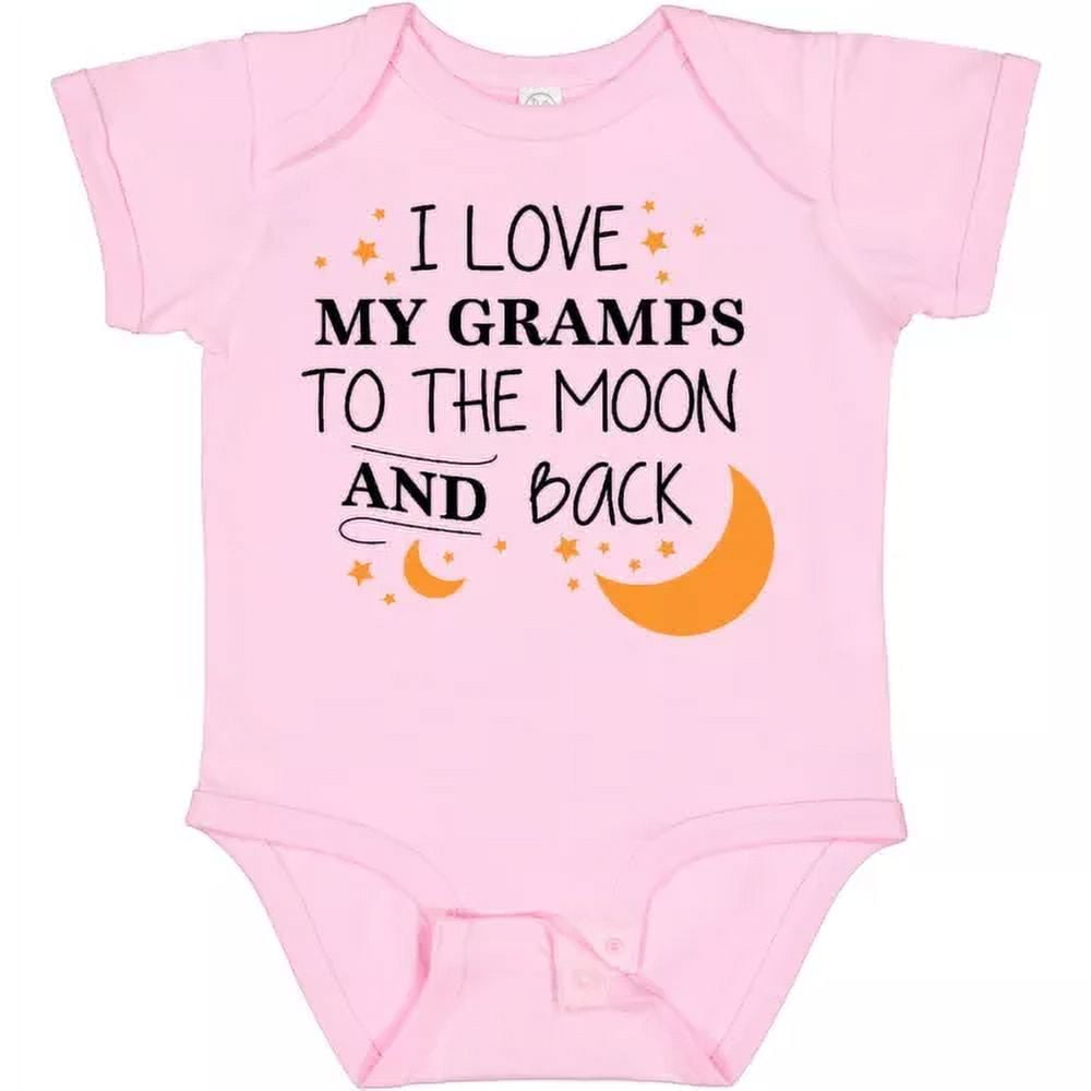 Bella Canvas I Love My Gramps To The Moon And Back Baby Family You Grandpa Bodysuit - Walmart.com