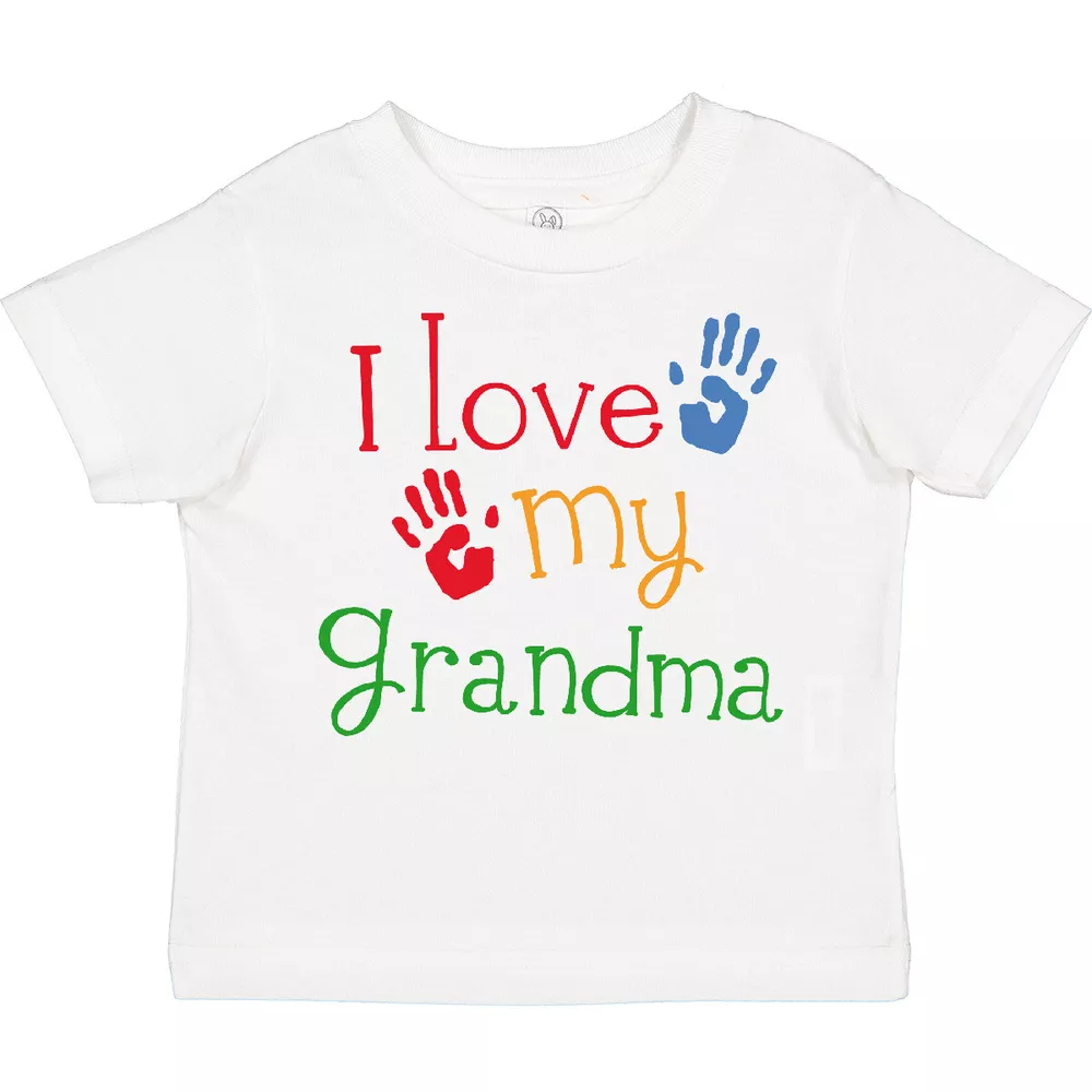 Bella Canvas I Love My Grandma Toddler Shirt Grandmother Mothers Day Grandkids Toddler Shirt ...